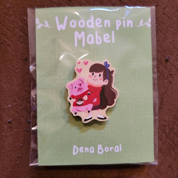 Mabel Pines Gravity Falls Wooden Pin - Etsy