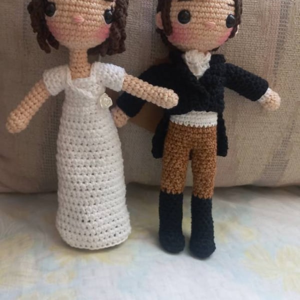 Elizabeth and Mr. Darcy Amigurumi PATTERN (ENGLISH) Pride and Prejudice ...