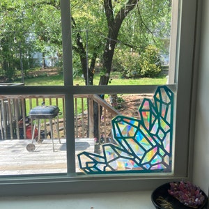 Celestial Whale Sun Catcher Window Sticker// Rainbow Window | Etsy