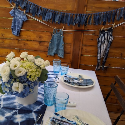 Denim Valance Western Home Decor County Farmhouse Window - Etsy