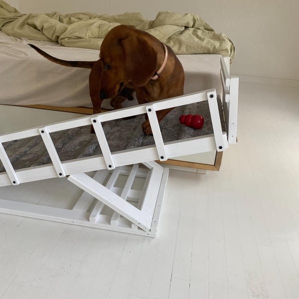 Pet Ramp With Foldable Rails 4 Height Levels Adjustable Steps - Etsy