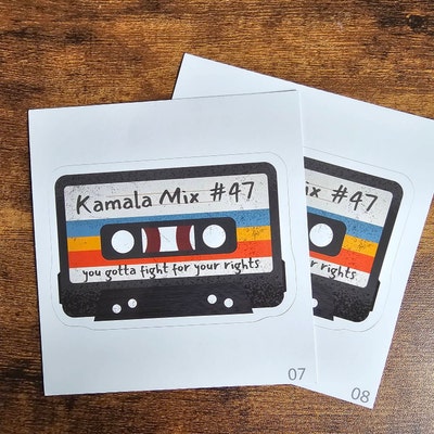 Kamala Harris Sticker Black Sneaker Sticker Feminist Vinyl Sticker ...