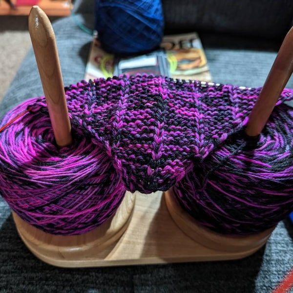 Yarn Holder, Handmade, Yarn Spinner, Yarn Caddy, Yarn Spindle, Yarn ...