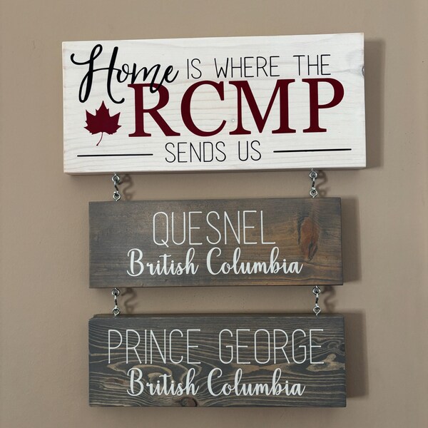 RCMP "in This House" Wood Sign - Etsy Canada