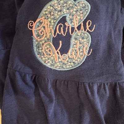 Fishtail Monogram Embroidery Design, Fishtail Monogram, Fishtail ...