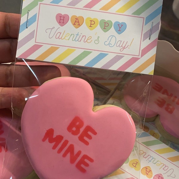 Instant Download Happy Valentine's Day Bag Topper, Printable Candy ...