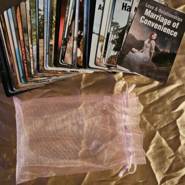 Past Life Oracle Deck Set With Travel Bag - Etsy