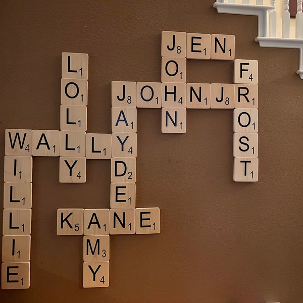 Scrabble Wall Tiles Scrabble Tiles Scrabble Wall Art Large Scrabble ...