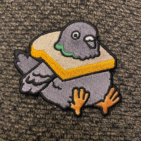 Fat Bread Pigeon Iron-on Patch - Etsy