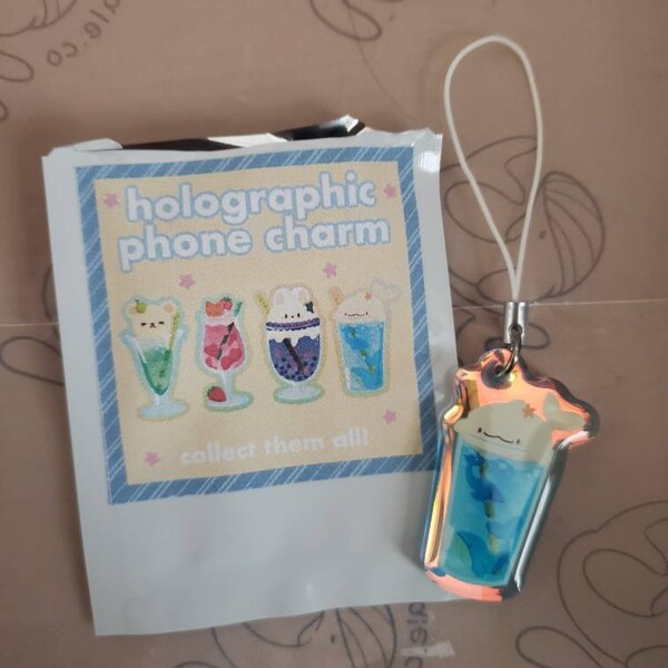 Cute Drinks Rainbow Acrylic Mystery Phone Charm - Etsy