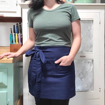 Easy to Sew/ Half Apron Sewing Pattern/ Pinafore Tutorial PDF/ Apron ...