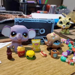 5 Pcs Littlest Pet Shop LPS Surprise Miniatures Dollhouse Food - Etsy