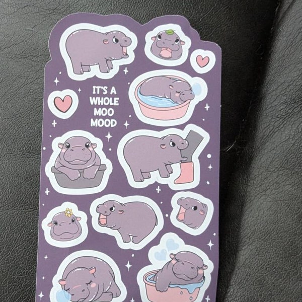 Capybaras Long Vinyl Sticker, Cute Capybara Sticker, Kawaii Decal ...