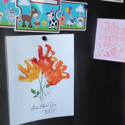 Mother's Day Craft Handprint Art My Sunshine Spring Gift Rainbow ...