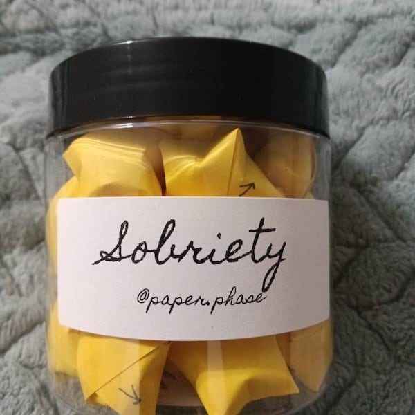 Wellness Jar - A Jar of Paper Stars Filled With Motivational Quotes of ...