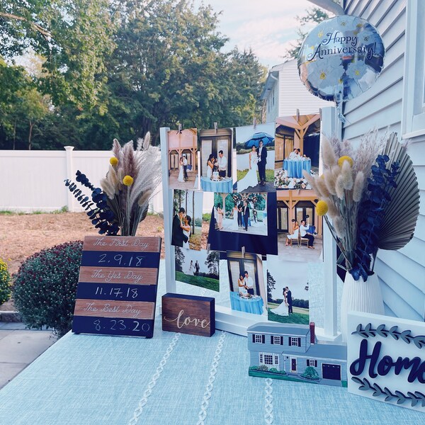 Tabletop Clothesline Picture Stand - Etsy