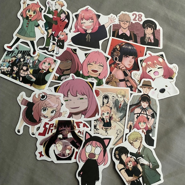 50 Spy Family Stickers, Stickers for Water Bottles, Hydroflask Stickers ...