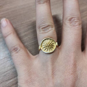 Greek Bronze Lyre Flip Ring With the Greek Sun God helios - Etsy