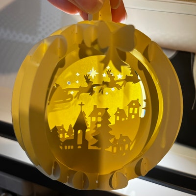 3D Birthday Popup Sphere Papercraft Template, Papercut SVG, Png Pdf ...