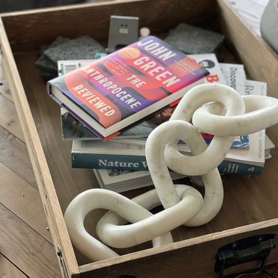 Marble White Chain Link Decoration - Etsy