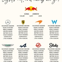 Custom F1 / Formula 1 / Racing Wedding Table Names / Table Numbers ...