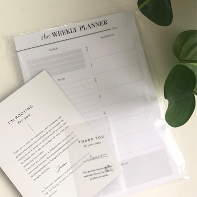 Weekly Planner Notepad / Desk Pad Planner / to Do List Notepad / A5 ...