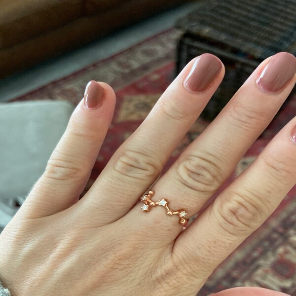 Virgo Ring Zodiac Ring Virgo Gifts, Constellation Ring Gift for Her ...