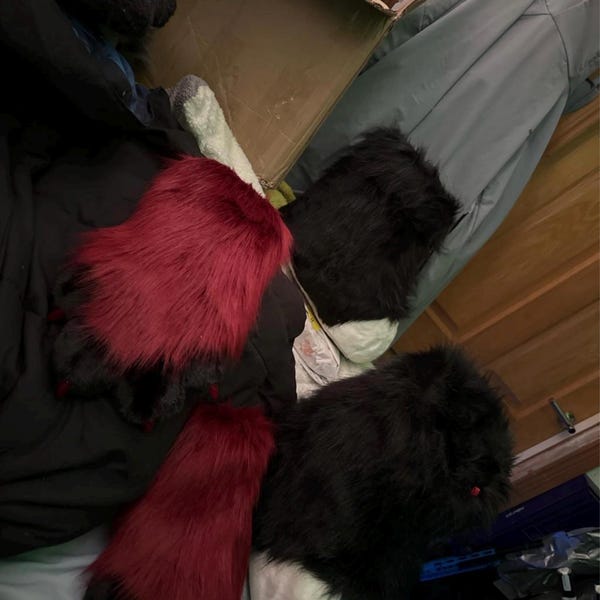 Toony Footpaw Fursuit Kemono Toony Kigurumi Fursona Kawaii Outdoor Foot ...