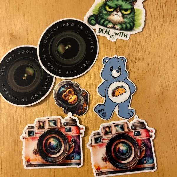 Camera Waterproof Sticker Gift for Her Photography Sticker for Laptop ...