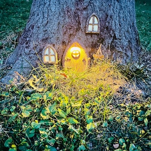 Fairy Door and Windows for Trees Glow in the Dark Fairy Tree Door Fairy ...