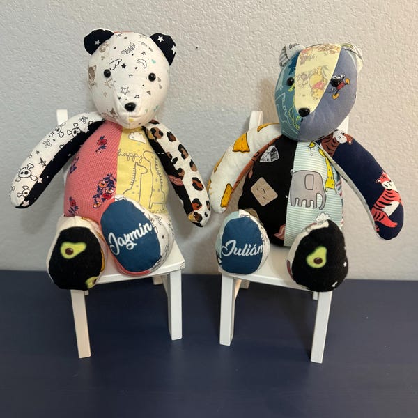 Memory Bear Pattern VIDEO Tutorial All Sizes Included, Keepsake Bear - Etsy