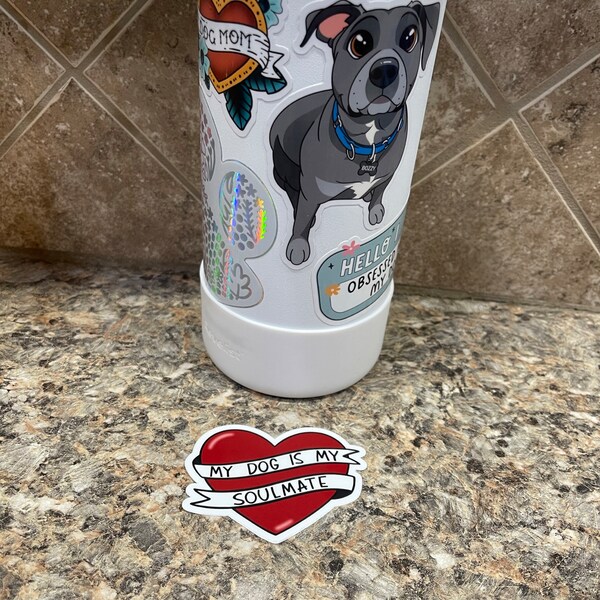 Stain Glass Sticker, Paw Print Sticker, Flower Sticker, Dog Stickers ...