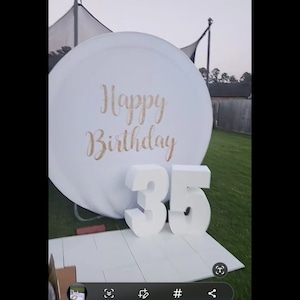 Giant Prop Numbers for Birthday Parties Custom Made Self Standing ...