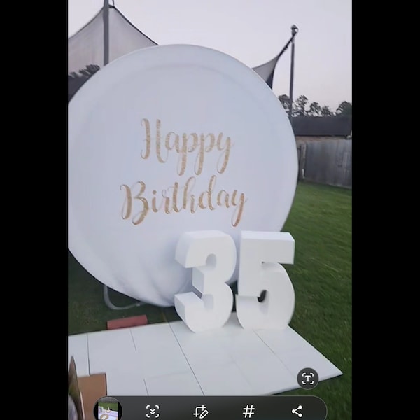 Giant Prop Numbers for Birthday Parties | Custom Made Self Standing ...