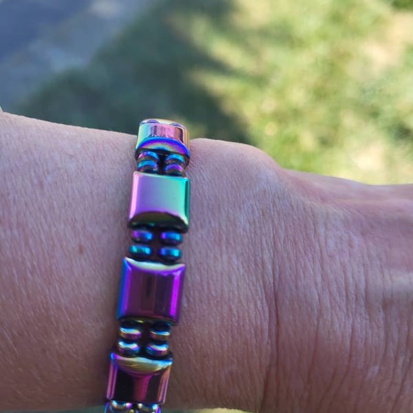 Magnetic Bracelets, Magnetic Therapy Bracelets, Therapy for Men, Women Bracelets, Hematite ...