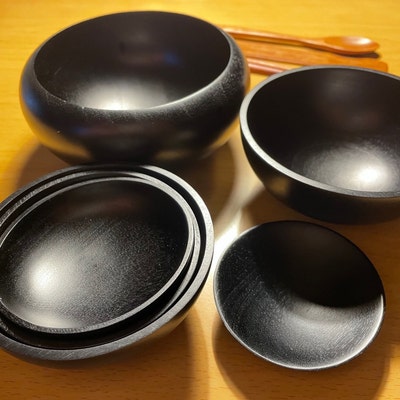 Mahogany Wood Black Oryoki Jihatsu Bowl Set - Etsy