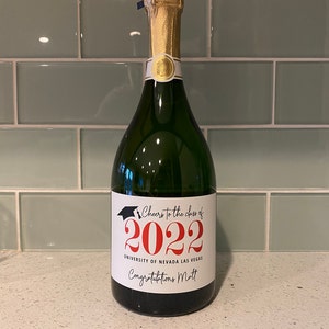 Graduation Champagne Labels Wine Labels Class of 2024 2025 2026 ...