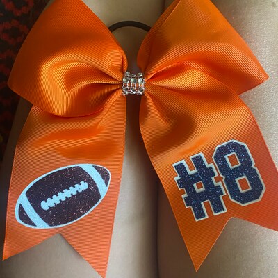 Football Cheer Bow / Cheer Bow / Football Bows / Custom Football Bows ...