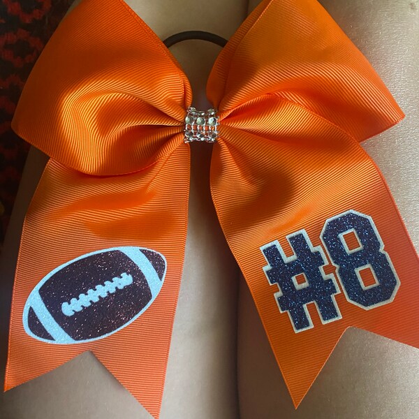 Football Cheer Bow / Cheer Bow / Football Bows / Custom Football Bows ...