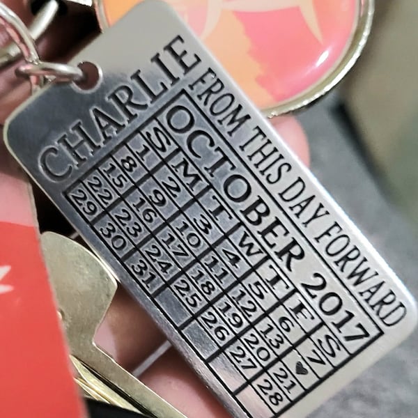 Sobriety Keychain, Sobriety Key Chain, Sobriety Anniversary, Sobriety ...