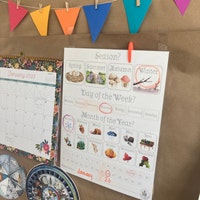 Waldorf Round Perpetual Calendar for Homeschool or Classroom Spinning ...