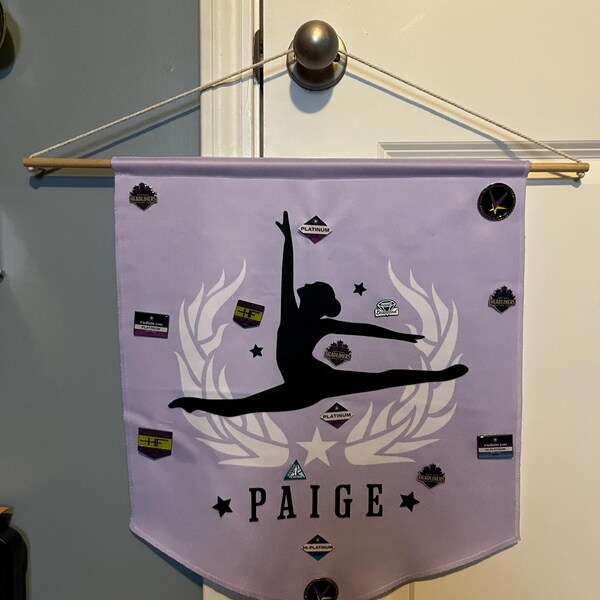 Personalized Dance Pin Pennant Banner, Custom Pin Collection Display ...