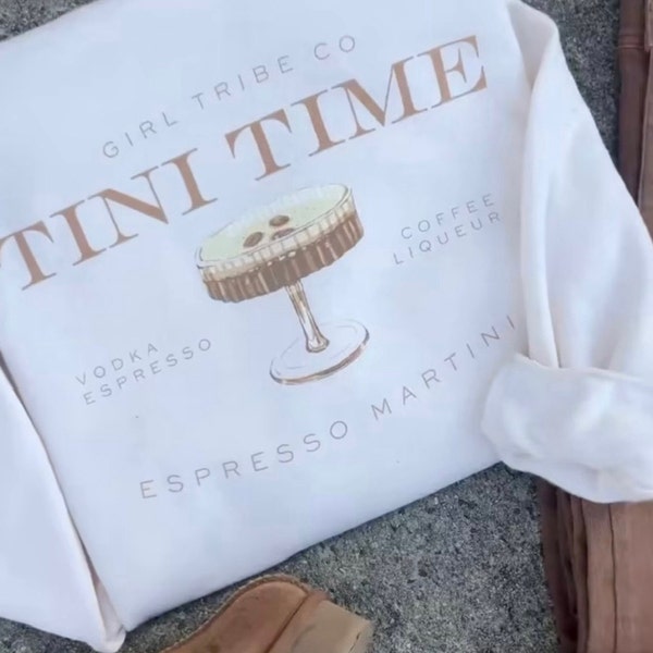 Tini Time Espresso Martini Cocktail Girls Club PNG Bachelorette Design ...