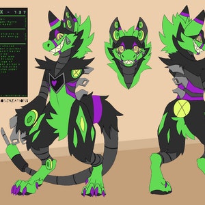 Ampwave Furry Art Base Ref Sheet - Etsy