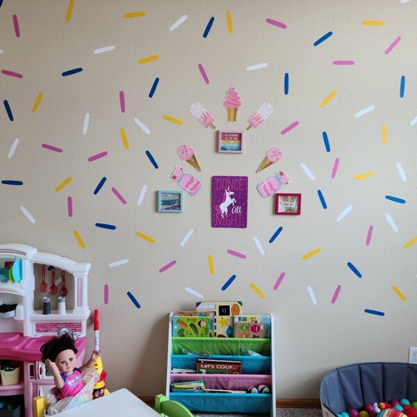 Sprinkle Wall Decals - Confetti Wall Decal Set, Vinyl Wall Decals, Wall ...
