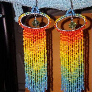 Beadweaving Tutorial: Seed Bead Mandala Earrings or Pendant. Modified ...