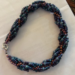 Netted Seed Bead Necklace Patterns Beaded Netting Pattern - Etsy