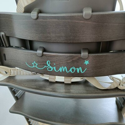 High Chair Stickers Name Stickers Individually - Etsy