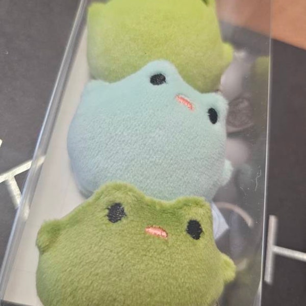 Mini Frog Plush [set of 3] - Original Green Trio [handmade] - Etsy
