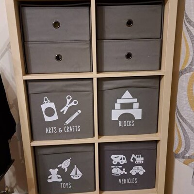 Toy Storage Decals Toy Labels Toy Box Stickers Self-adhesive ...